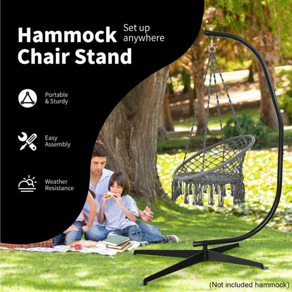Large C Shape Hanging Chair Stand - Oz Hammocks